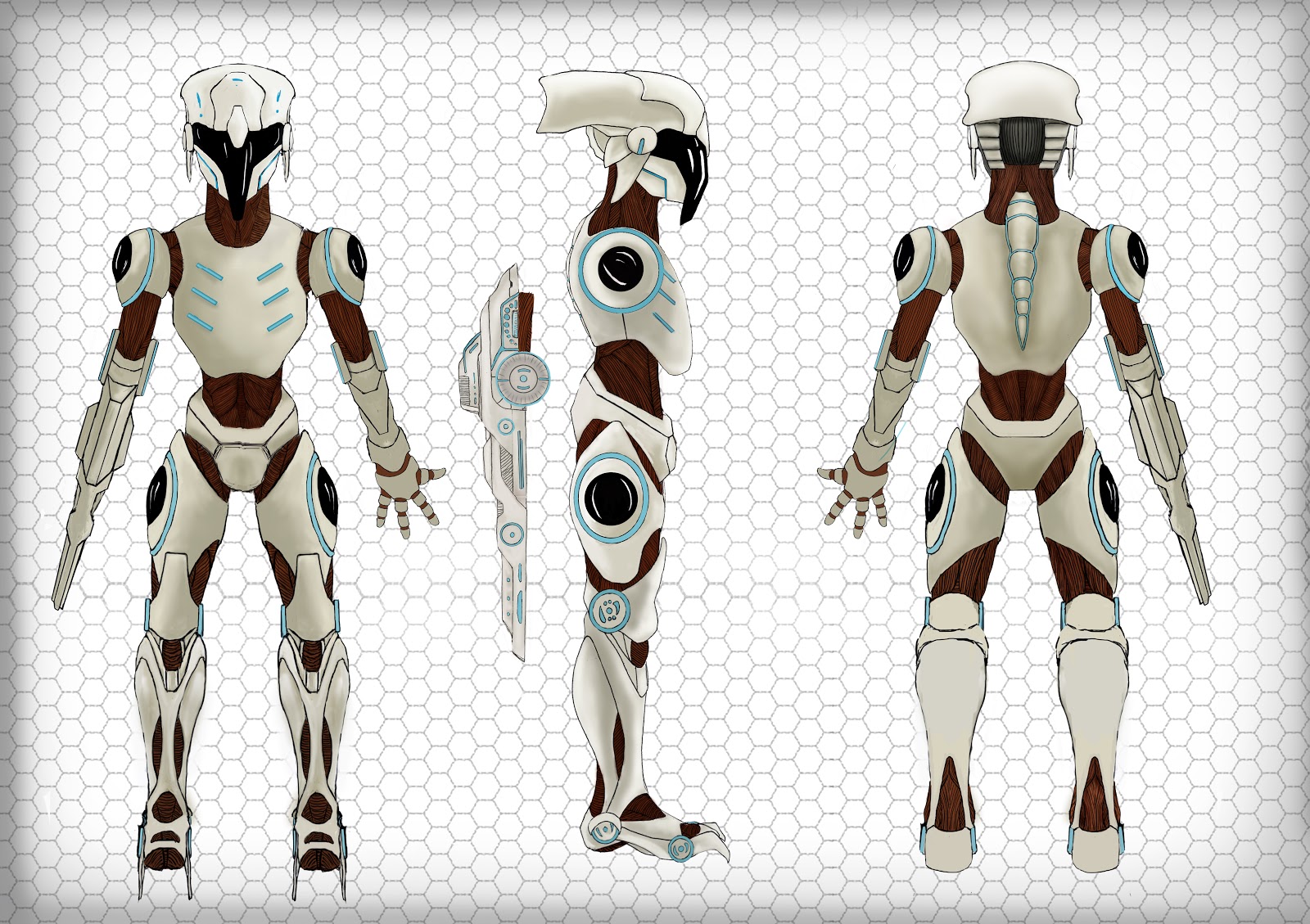 Phantom Fox Art Blog: Robot Game Character