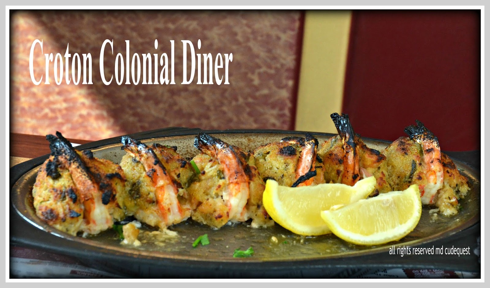 EverythingCroton: STUFFED SHRIMP AT CROTON COLONIAL DINER