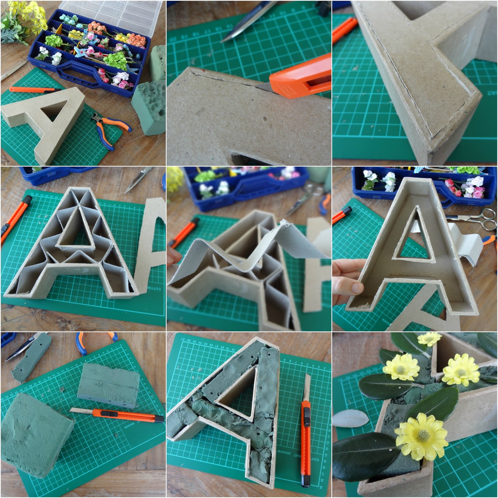 Celebra con Ana | Fiestas y Regalos personalizados: Letra rellena de flores