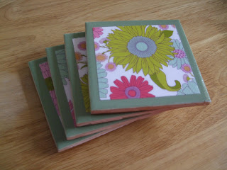 why buy when you can DIY?: ceramic tile coasters