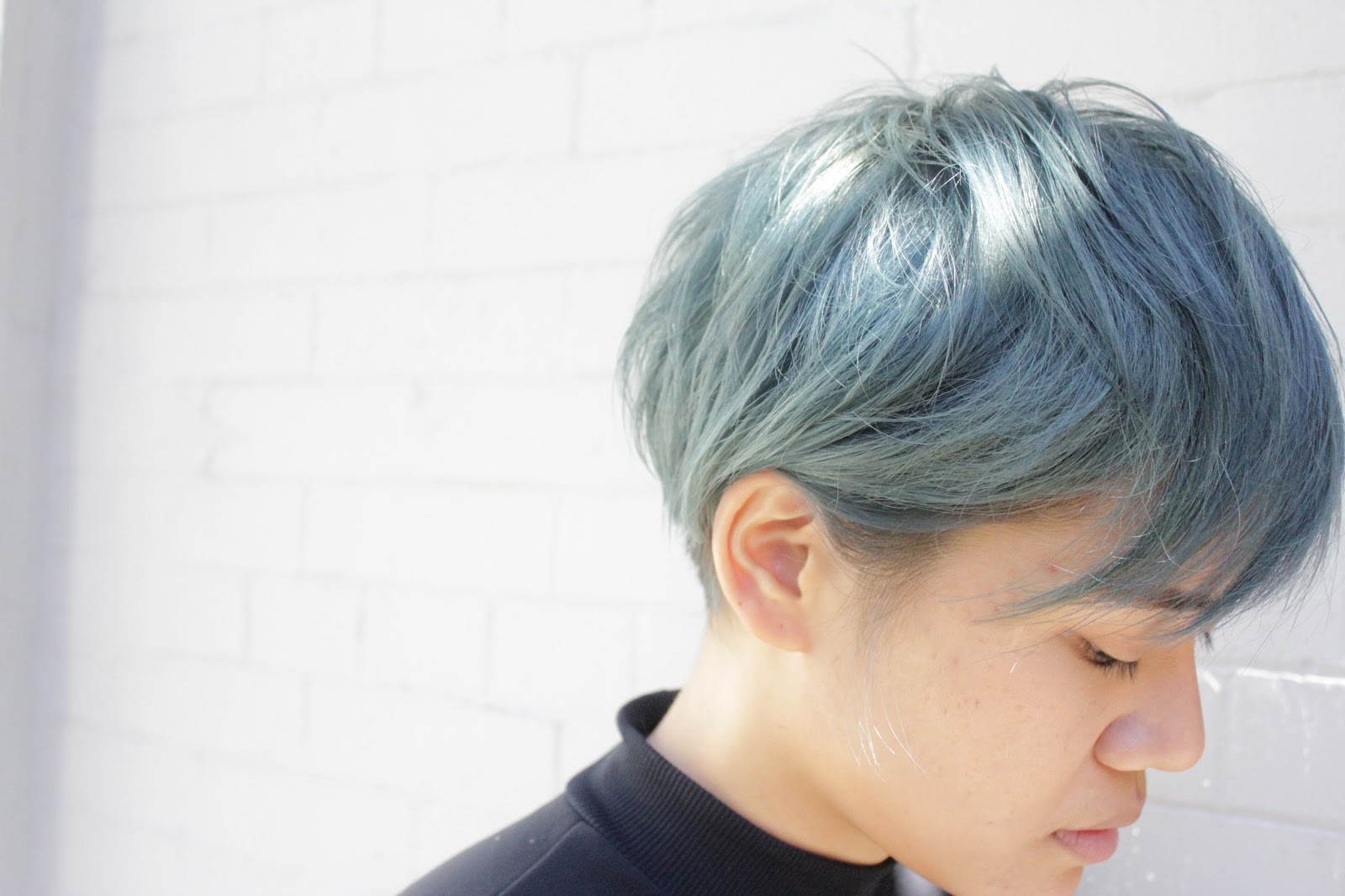 Silver green Pixie cut | Blog | VIANGE HAIR