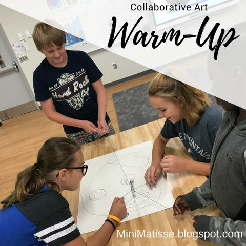 Mini Matisse: Collaborative Art Warm-Up Activity.
