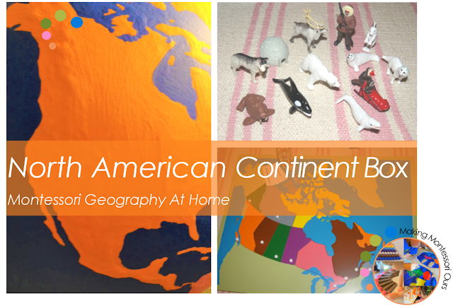 North American Continent Box, Montessori Geography & History At Home ...