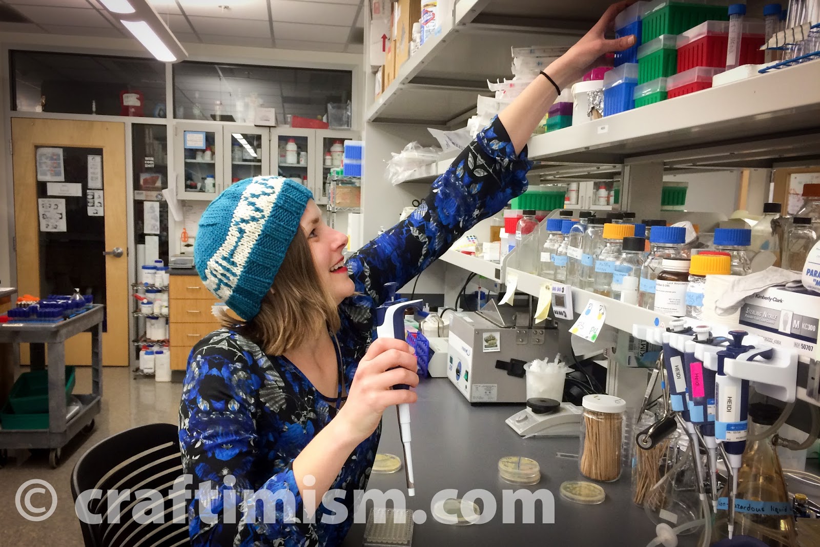 Craftimism: Resistor Knit Hat - March for Science