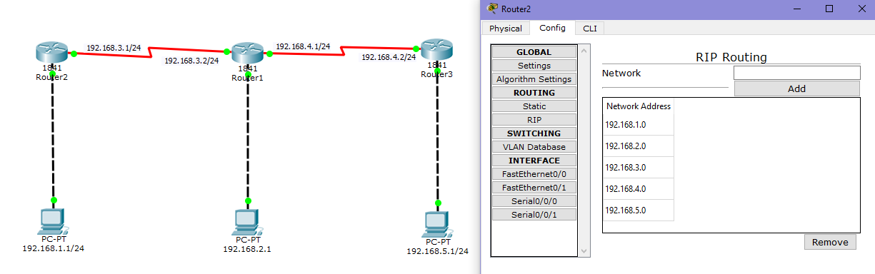 Konfigurasi RIP di Packet Tracer | Alfia Suryani