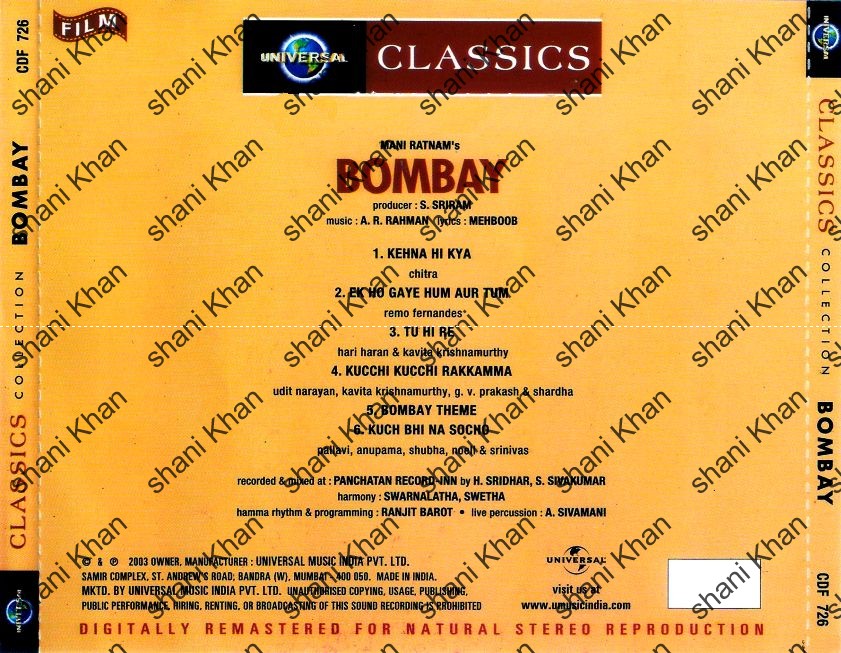 Bollywood Music A To Z Cds. visit to download http ...