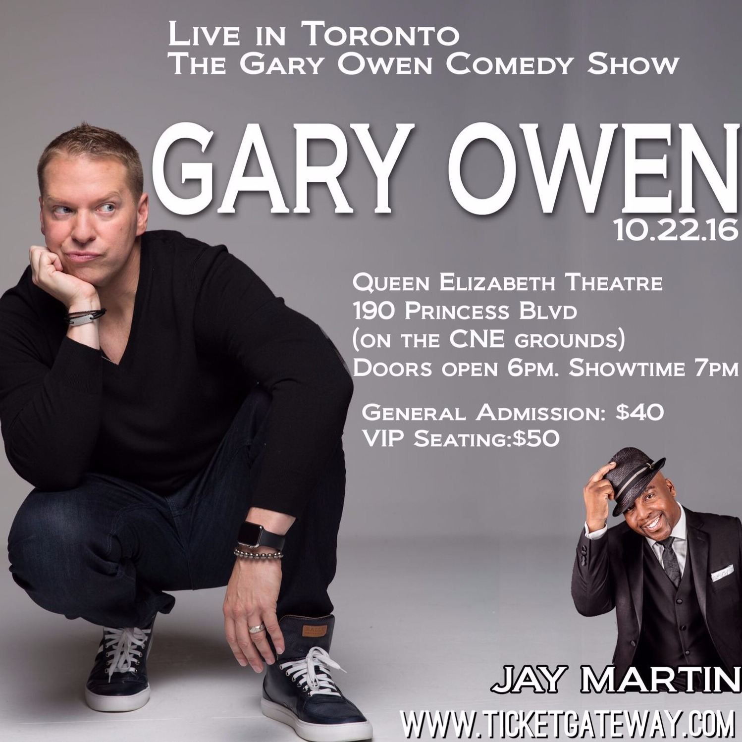 C.A. Confidential: The Gary Owen Comedy Show @ Queen Elizabeth Theatre ...