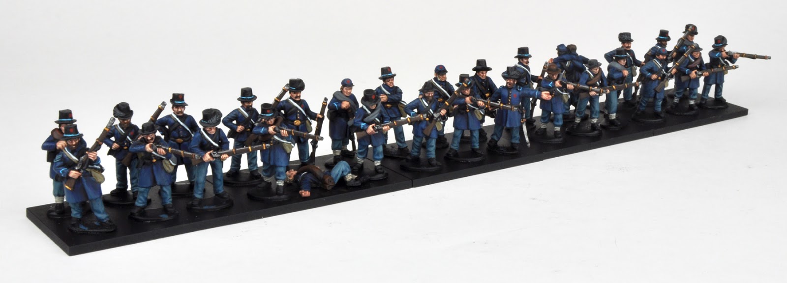 The Guns Of April: The 7th Wisconsin in firing line.