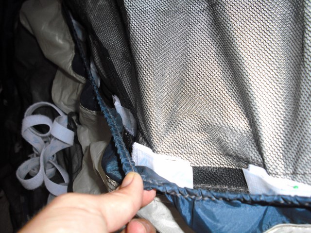 A Little of This...: Fixing Tent Zipper with Velcro