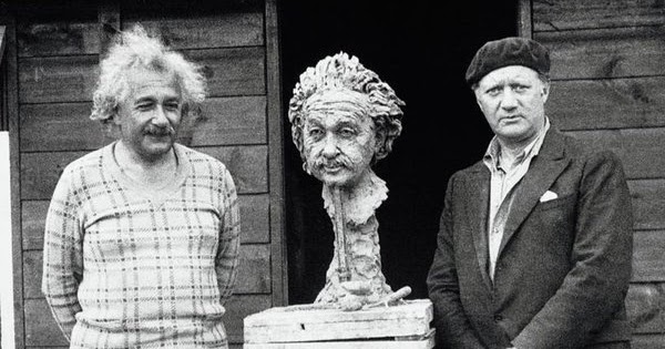 daily timewaster: Albert Einstein and sculptor Jacob Epstein. The bust ...