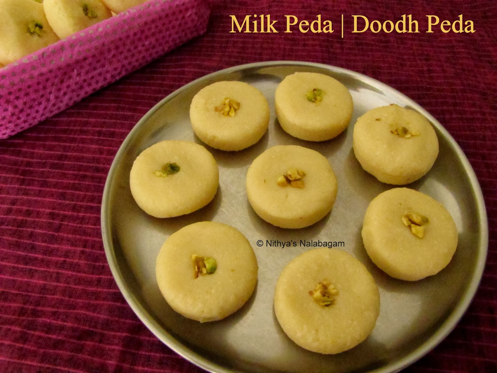 Milk Peda | Doodh Peda | Milk Fudge |Nithya's Nalabagam
