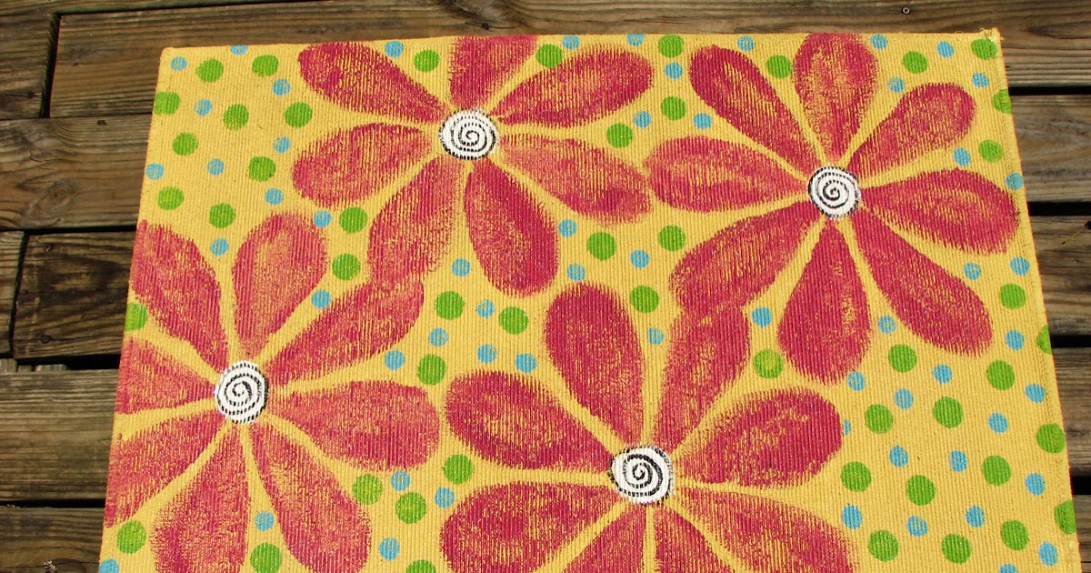 QuiltRobin: Hand Painted Rug