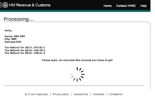 Automated Tax Refund Notification (HMRC Phishing) | Scam