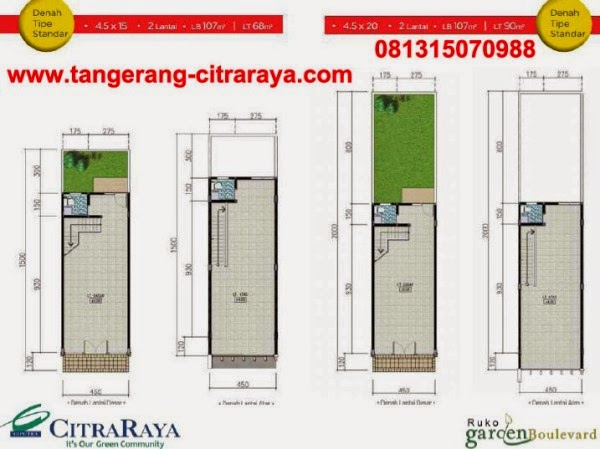 DIPASARKAN RUKO BARU GARDEN BOULEVARD CITRA RAYA HARGA PERDANA 1,2M ...