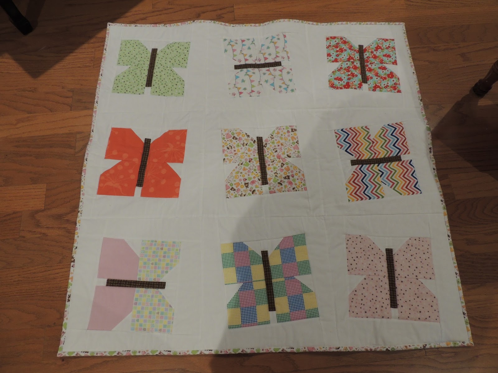 sing. read. sew. travel. teach.: Finished Flutterby Flannel Quilt