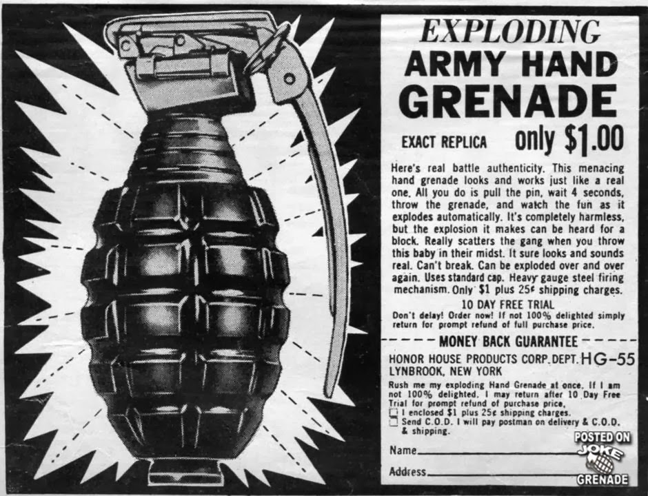 Joke Grenade: 9 More Explosive Additions to the "Joke Grenades" Gallery