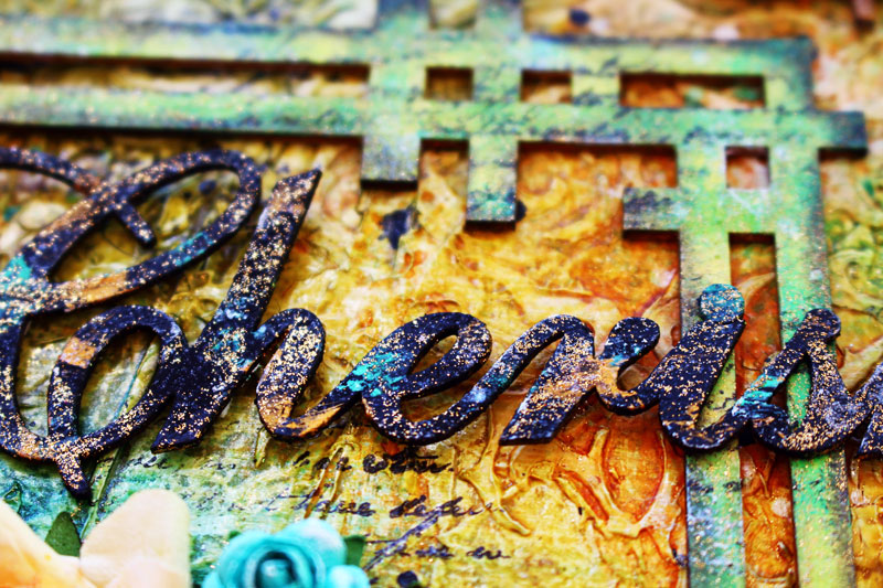 13 arts: Mixed media canvas by Vicky Varvadouka