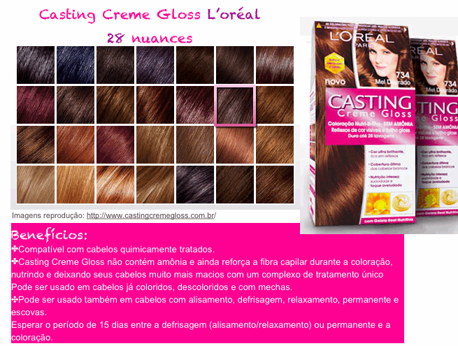 Essencia de Beleza: Casting Creme Gloss de Loreal