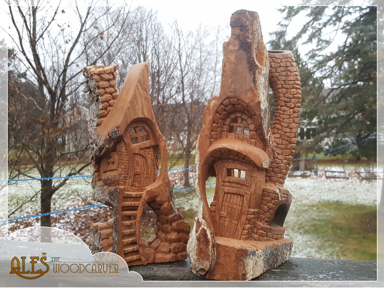 Ales the woodcarver: The last cottonwood bark carvings of 2017