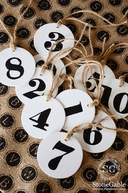 LARGE NUMBER TAGS DIY - Interior Design Ideas for Your Modern Home