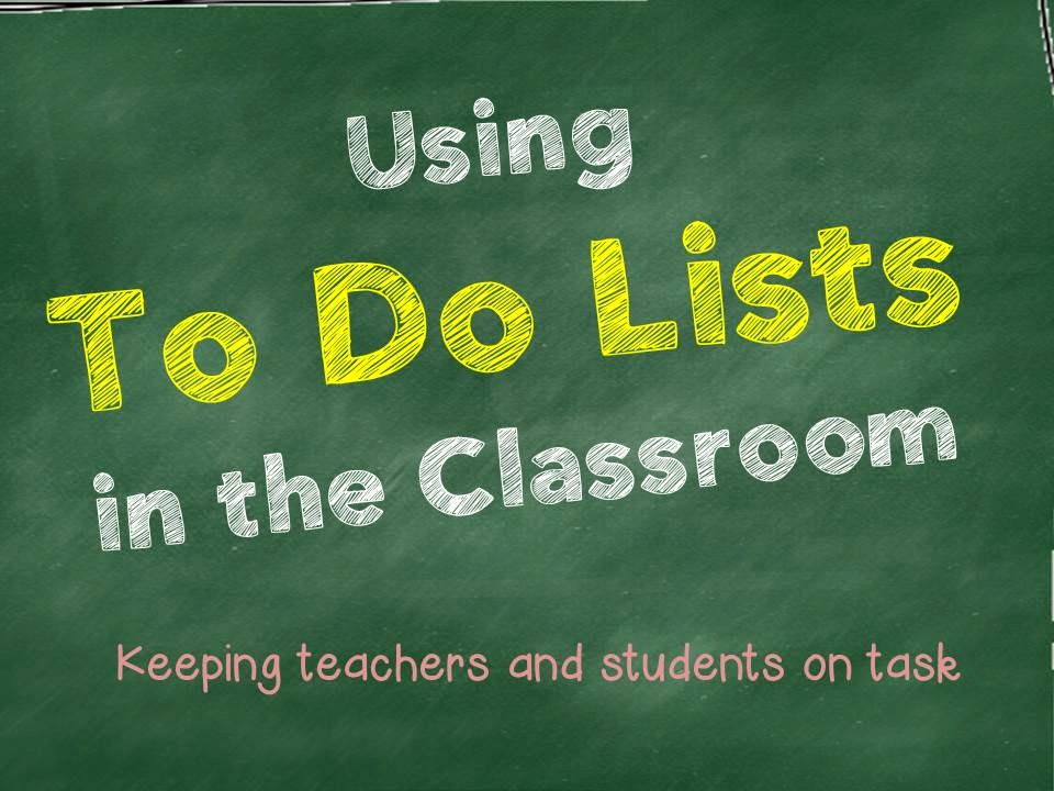 Teaching Math by Hart: Bright Idea #4 - To Do Lists