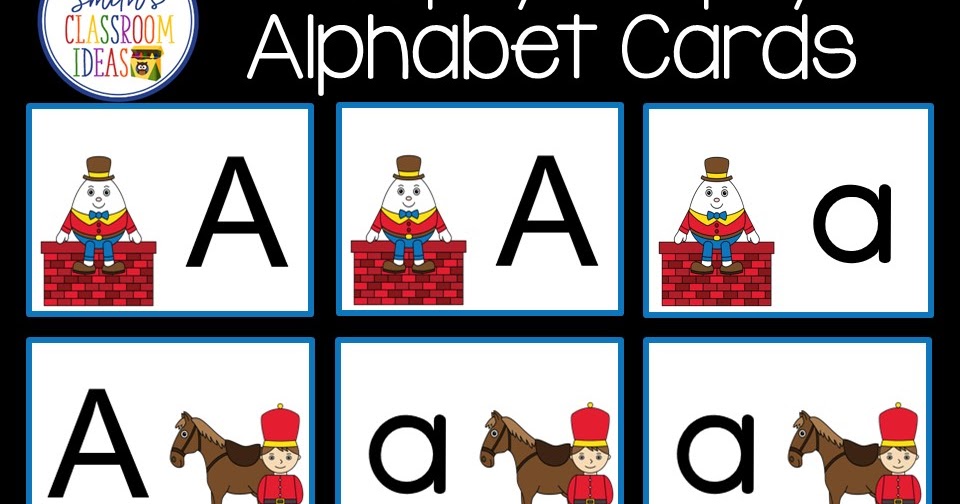 Alphabet Matching Centers With an Adorable Humpty Dumpty Theme - Fern ...