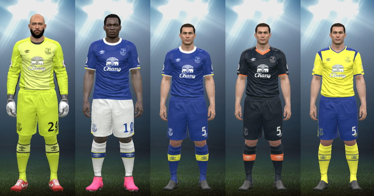 Wepes Sport: Uniforme Everton 2016/17 - Pes 2016 (PC/PS3)