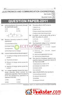 ECETAP - 2016, Previous, Model Papers, Question Papers EEE,ECE,SCE ...