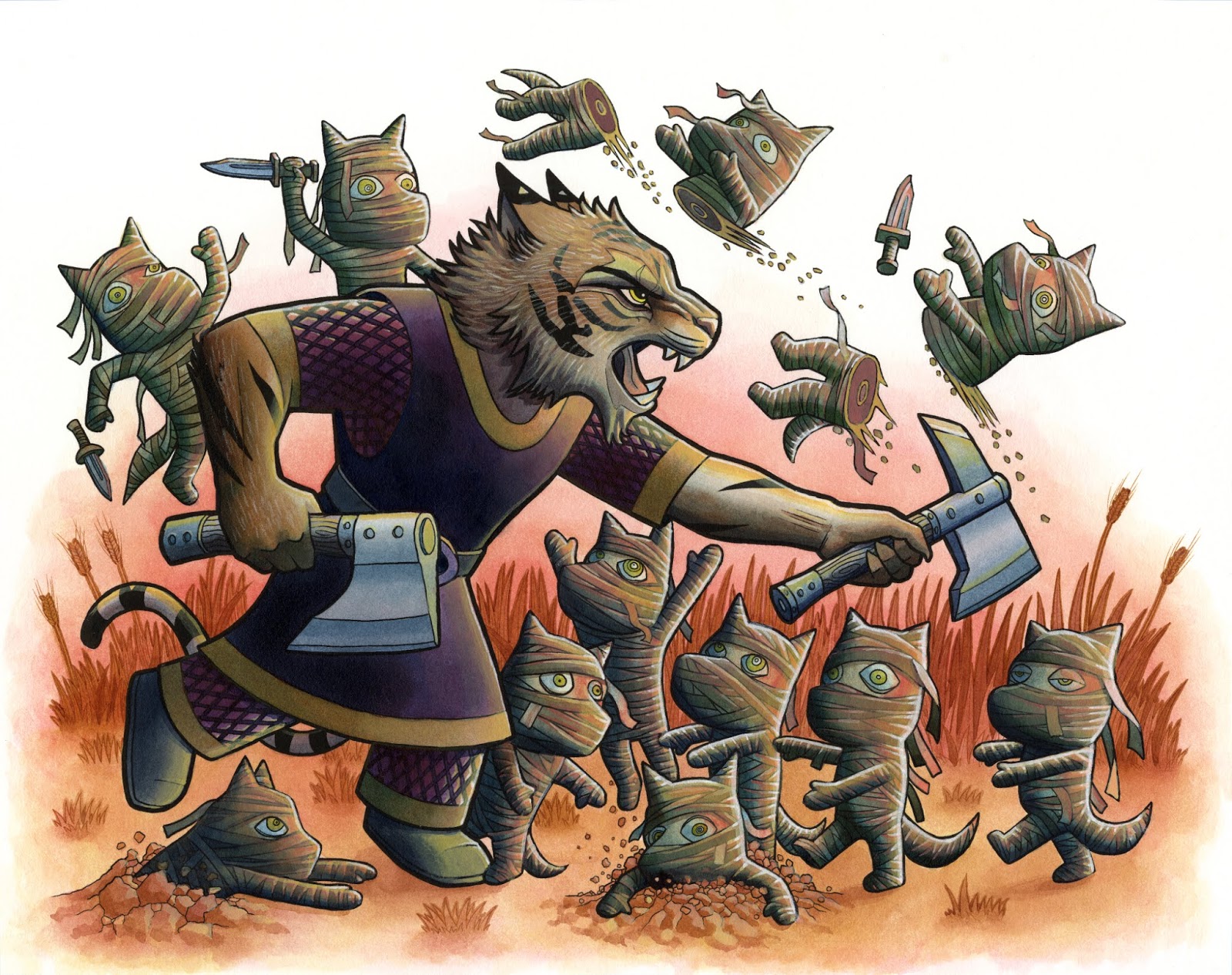 Alan Hawley Illustration: Page Nine Finished Illustration