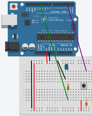 Controla el mundo con Arduino: Encender un LED mientras esté apretado ...