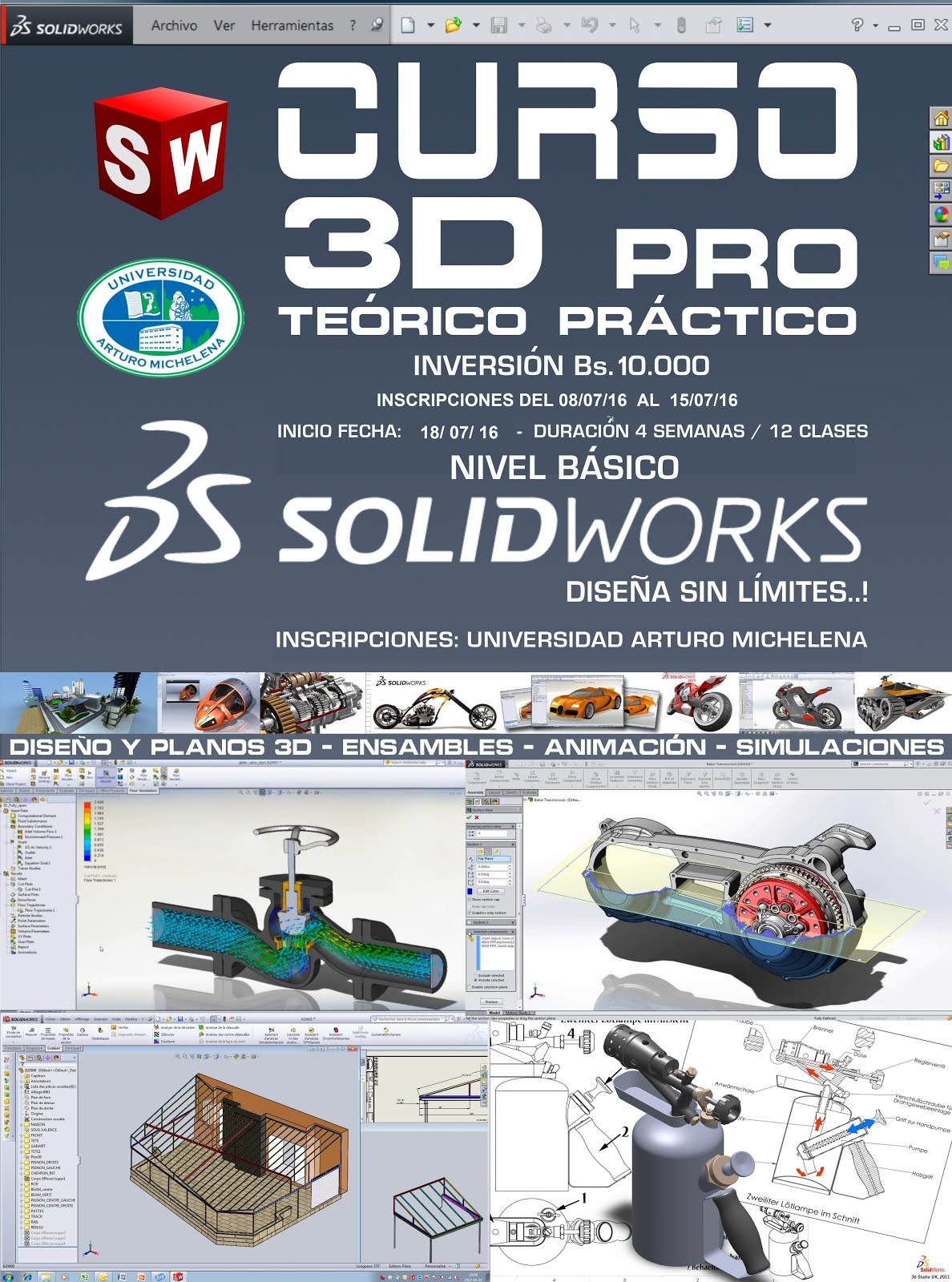 Trabajo Final del Curso Nivel Intermedio en Solidworks ~ Tutoriales para el diseño..!