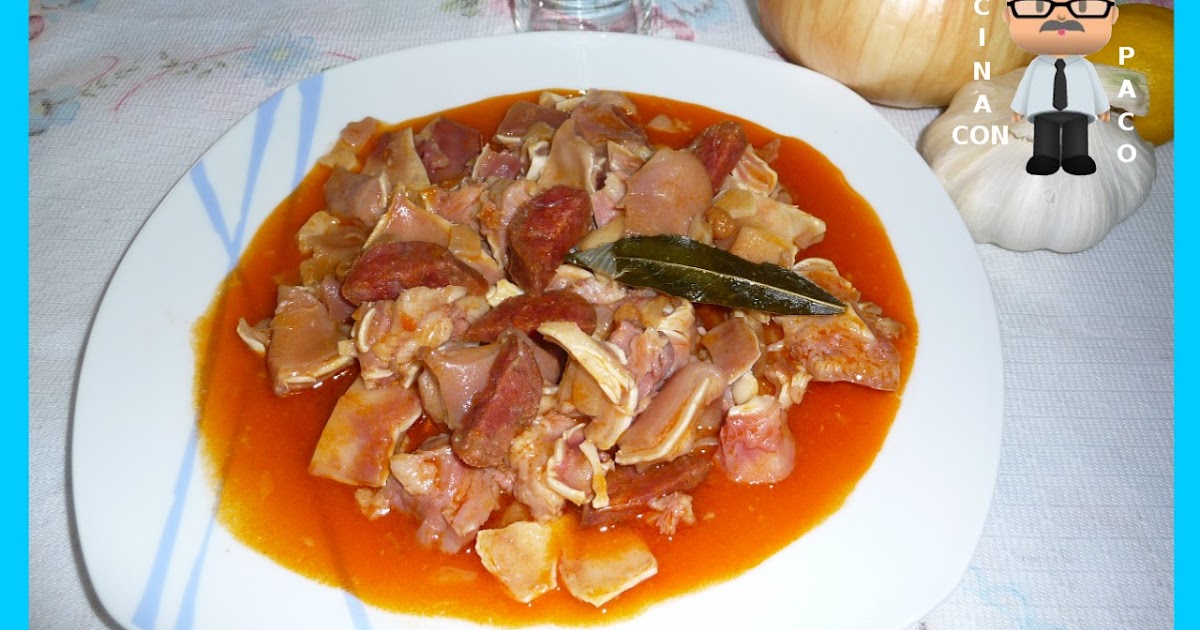 Cocina con Paco: Oreja de cerdo guisada