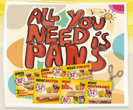 me gusta ahorrar: Nuevos cupones de Pans&Company