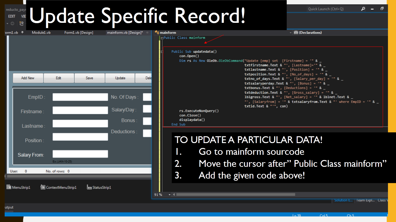 CS Basic Tutor : Activities for students: Connecting MS Access Database ...