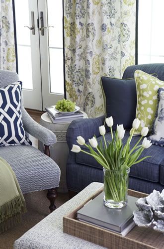Eye For Design: Decorating With The Blue/Green Color Combination