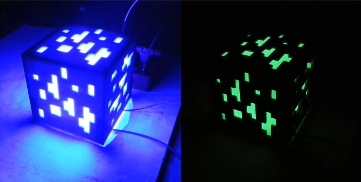 ANTALIFE's BLOG: PROJECT: Glowing Minecraft Cube