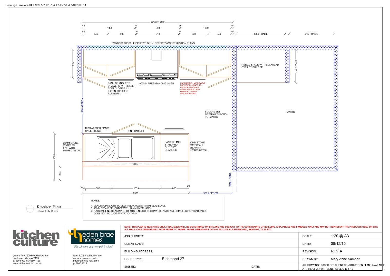 Our First Home - Eden Brae Richmond 27 Mk2: Our Kitchen Culture Drawings