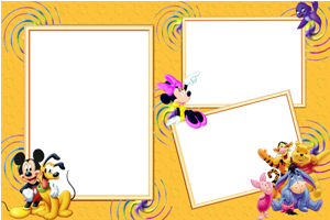 Disney Cartoons Photo Frame | Free Photoshop Frames