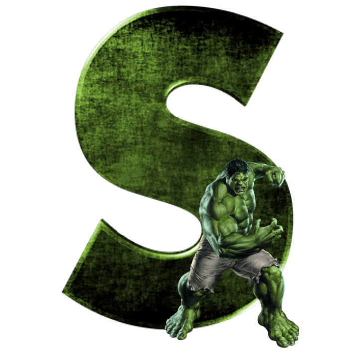 M. Michielin Alphabets: HULK ALPHABET, ALFABETO DO HULK PNG - #hulk