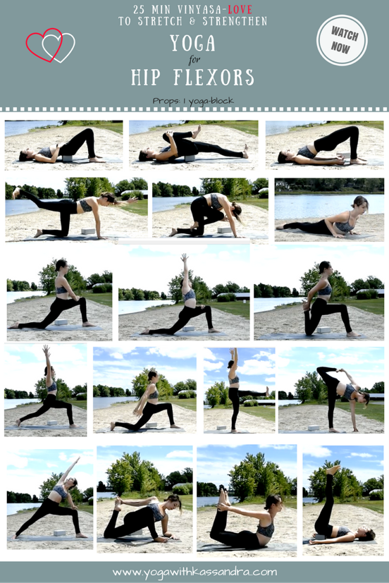 Hip Flexor Love Infographic - Yoga with Kassandra Blog