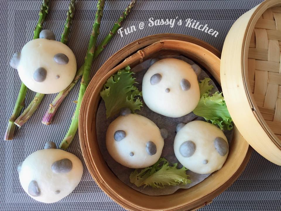 Plate & Palate: 熊猫馒头 Panda Mantou by Angela Seah Thulin