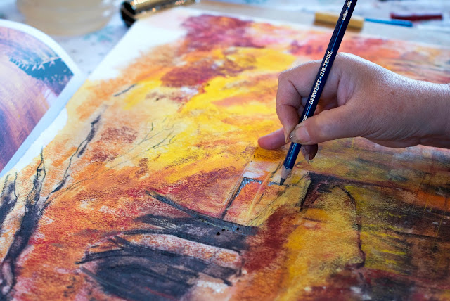 Robert Dutton Artist: Derwent 'Inktense' workshop - a real hit with ...