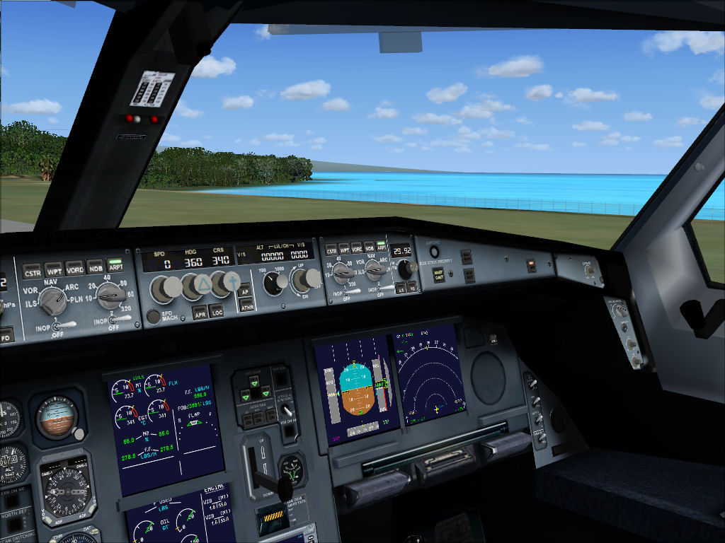 FSX "Virtual Cockpit" gray/silver textures Upgrade for Airbus