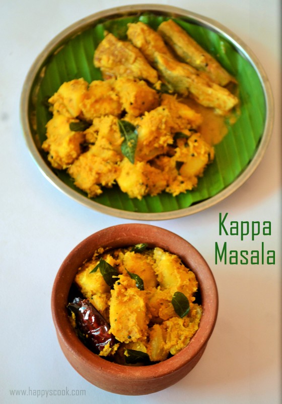 Tapioca Masala Recipe | Kappa Masala | Marchini Kizhangu Masala ...