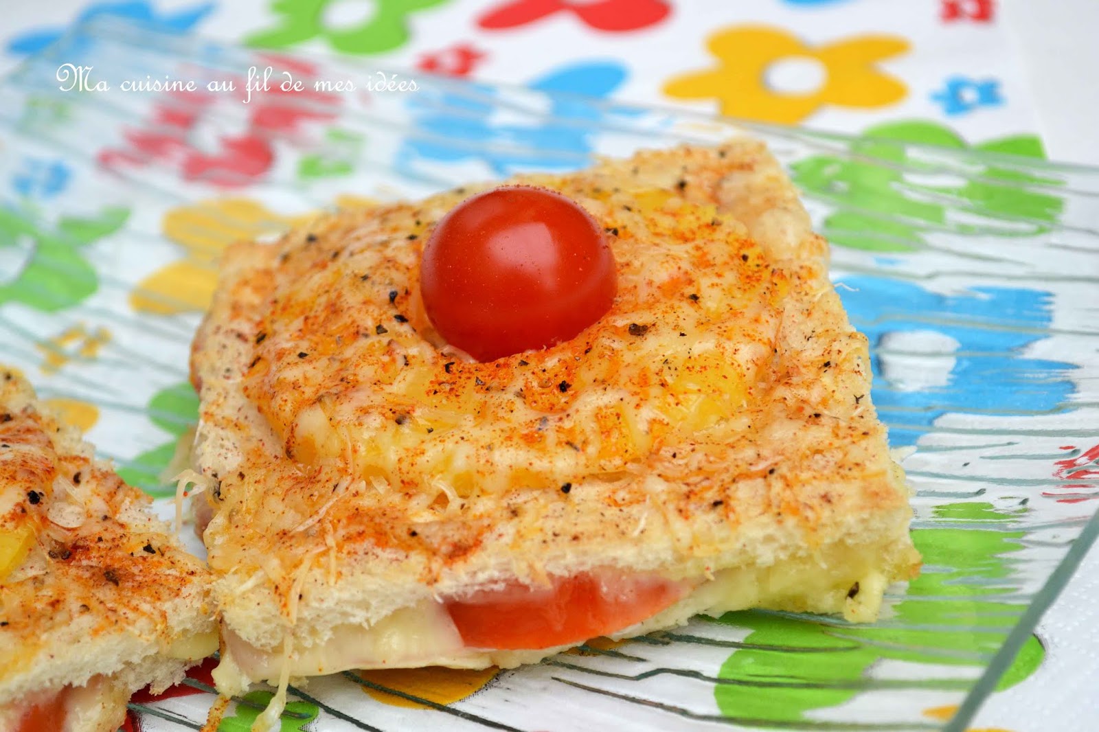 Ma cuisine au fil de mes idées...: Croques Hawaii... pour les jours de ...