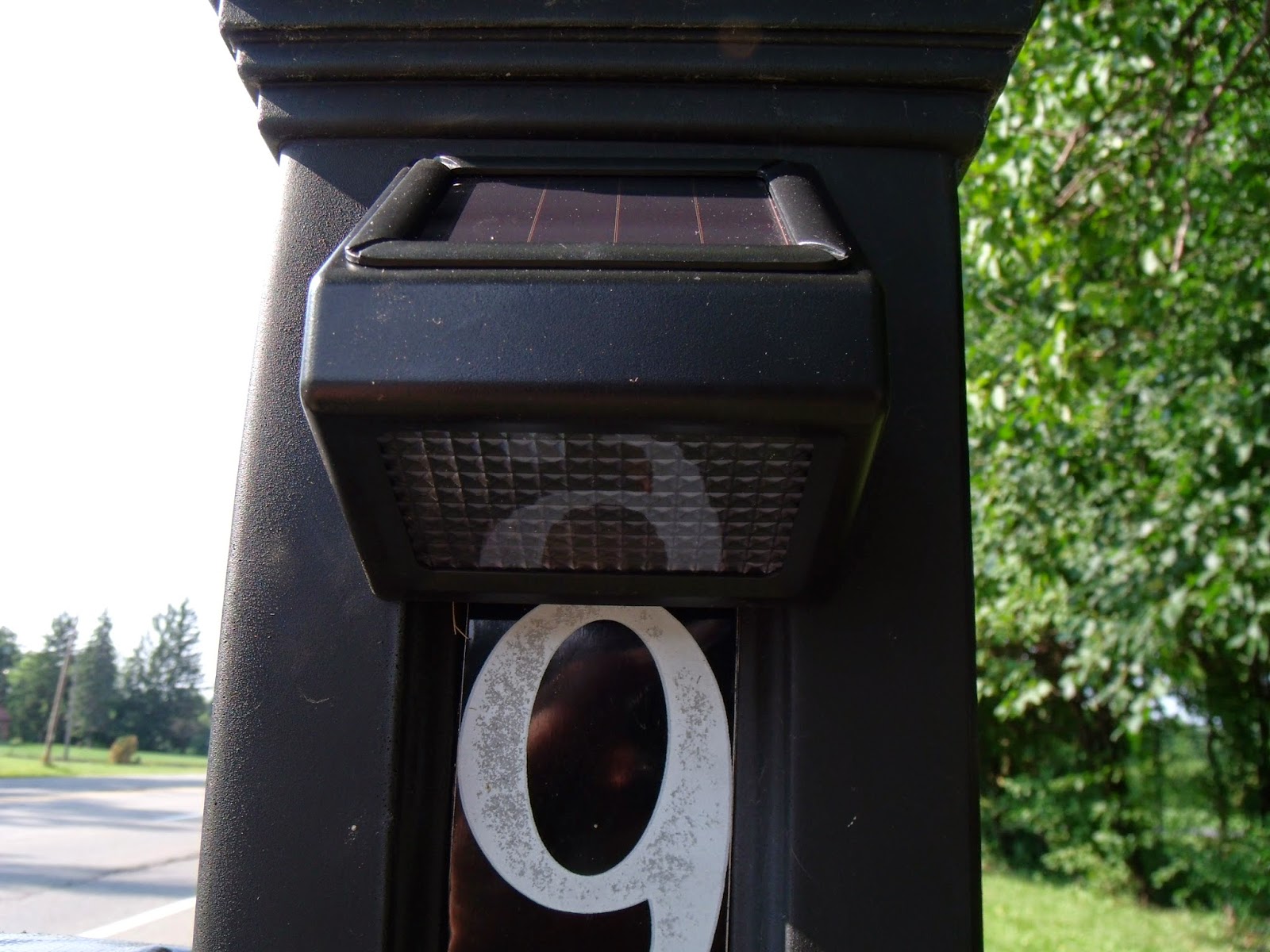 Gear Acres at Top of the Hill: Solar post side lights by Veranda to ...