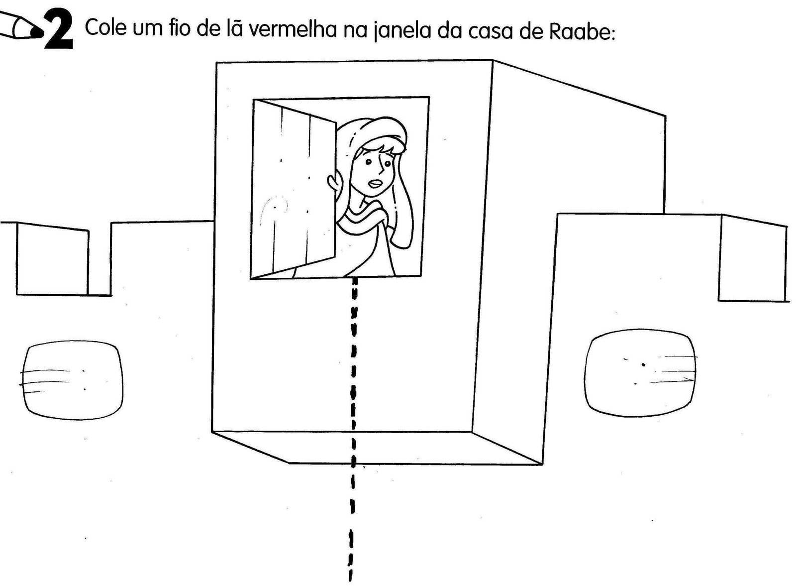 Escolinha Bíblica da Garotada: Lição 2: Raabe: Trabalhinhos para colorir