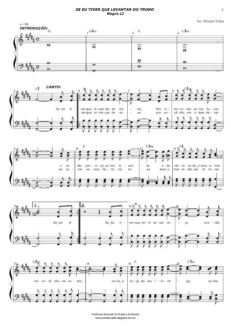 Partituras Musicais: Hino Avulso CCB - Se eu tiver que levantar do ...