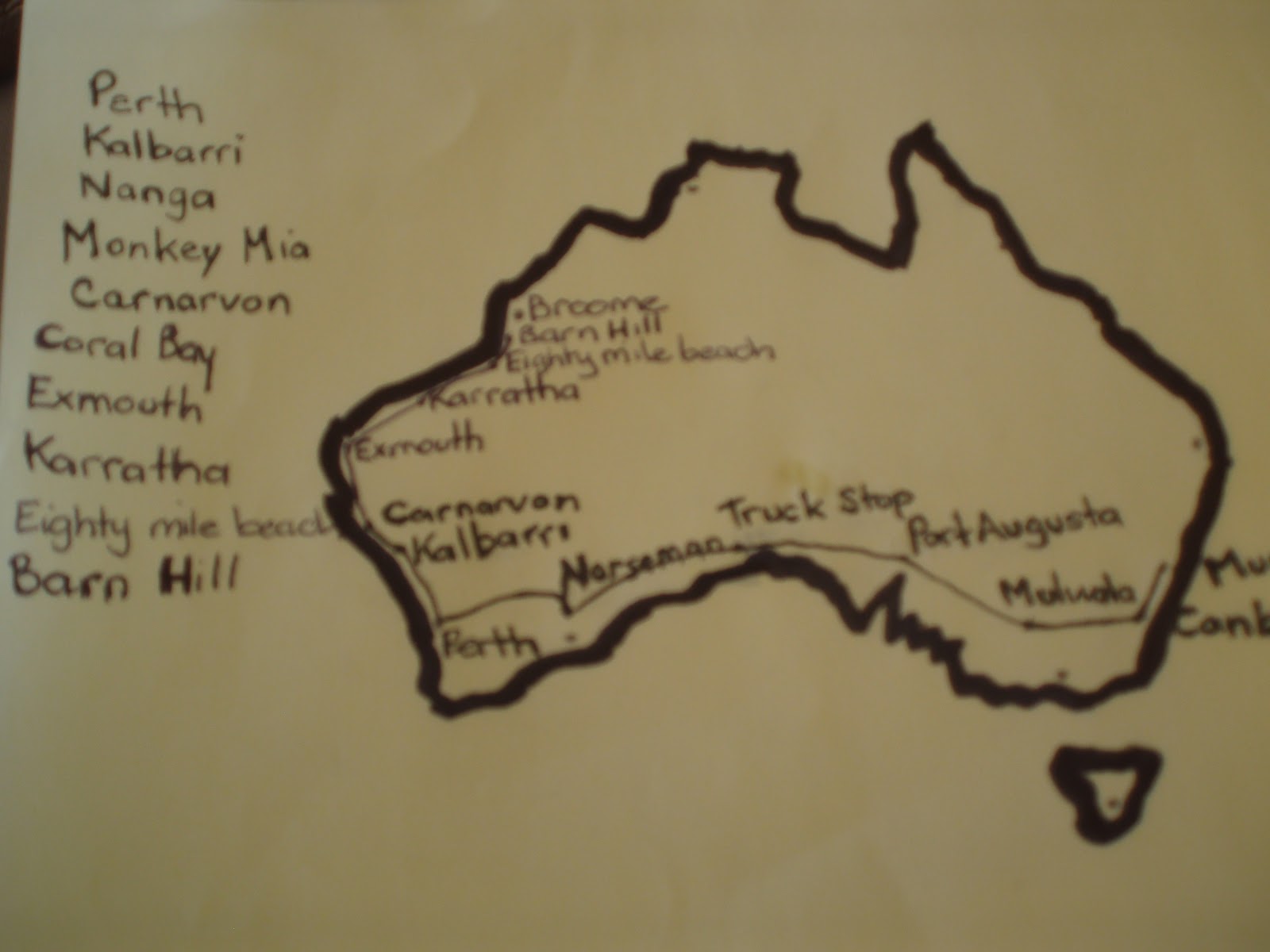 Around Australia Trip: Map Update & Karratha