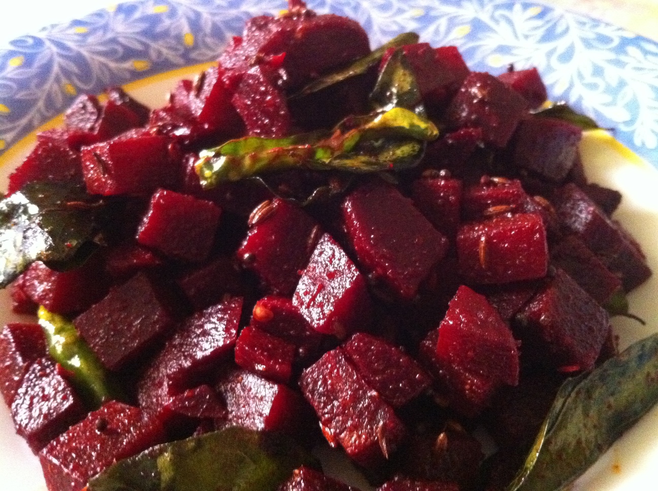 My Aromatic Kitchen: Beetroot Stir Fry/ Beetroot No Sambharo